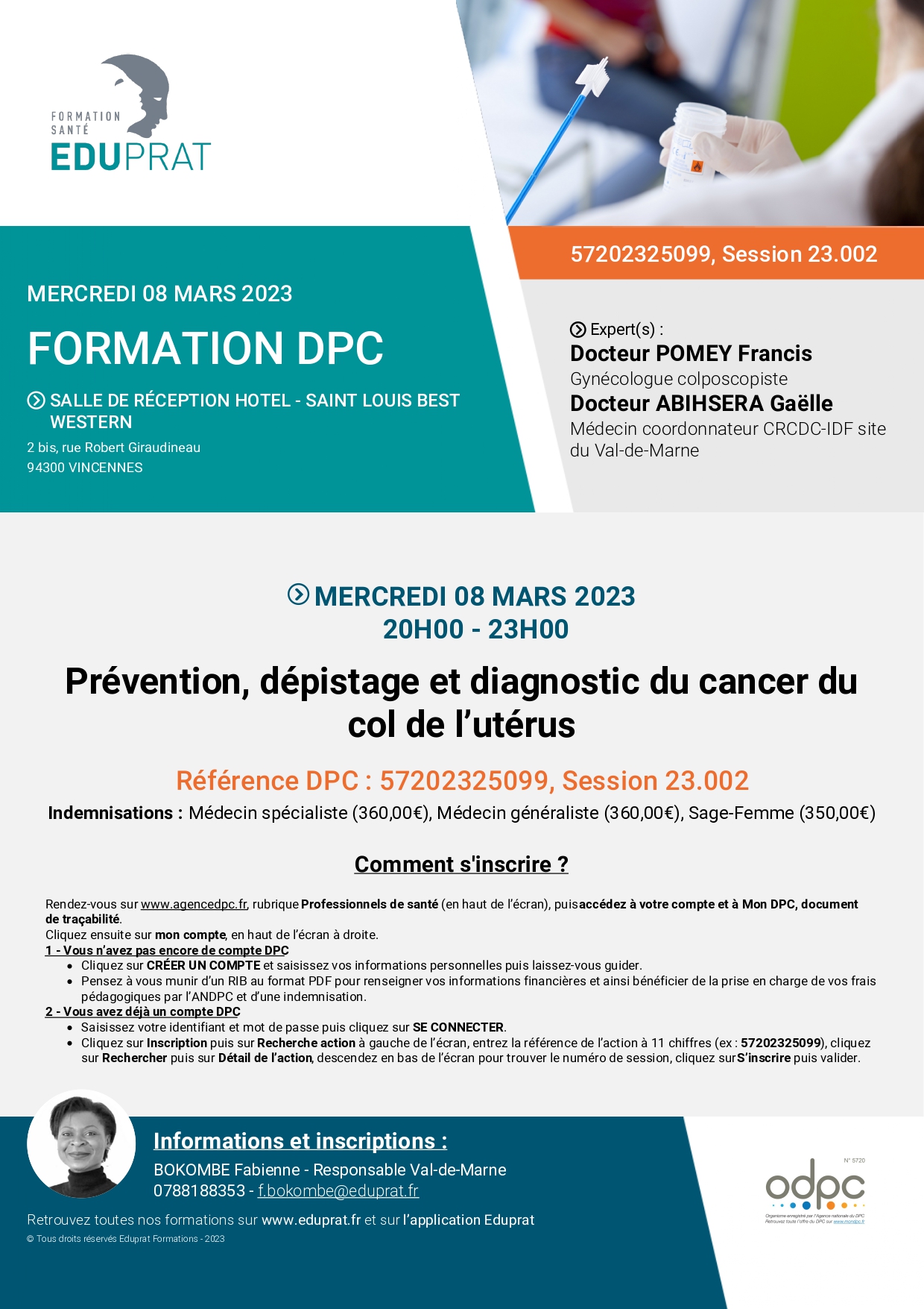 Formation DPC : Prévention, dépistage et diagnostic du cancer du col de l’utérus – CPTS Autour ...